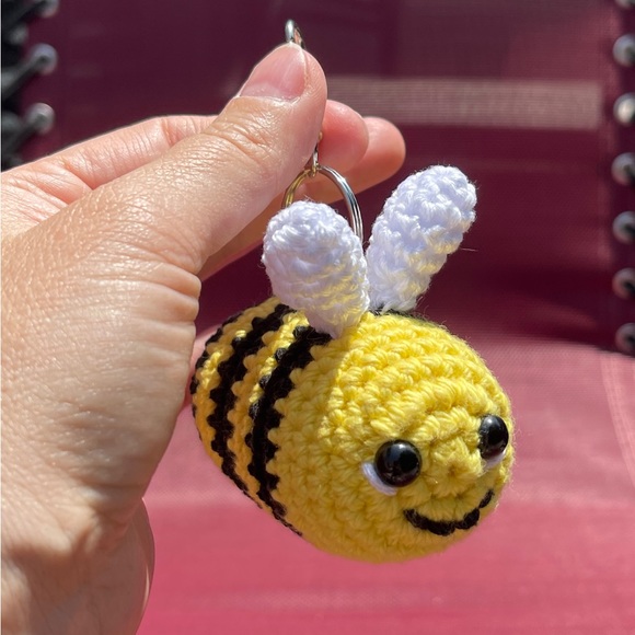 Cassie’s Crochet | Other | Bumble Bee Crochet Keychain | Poshmark